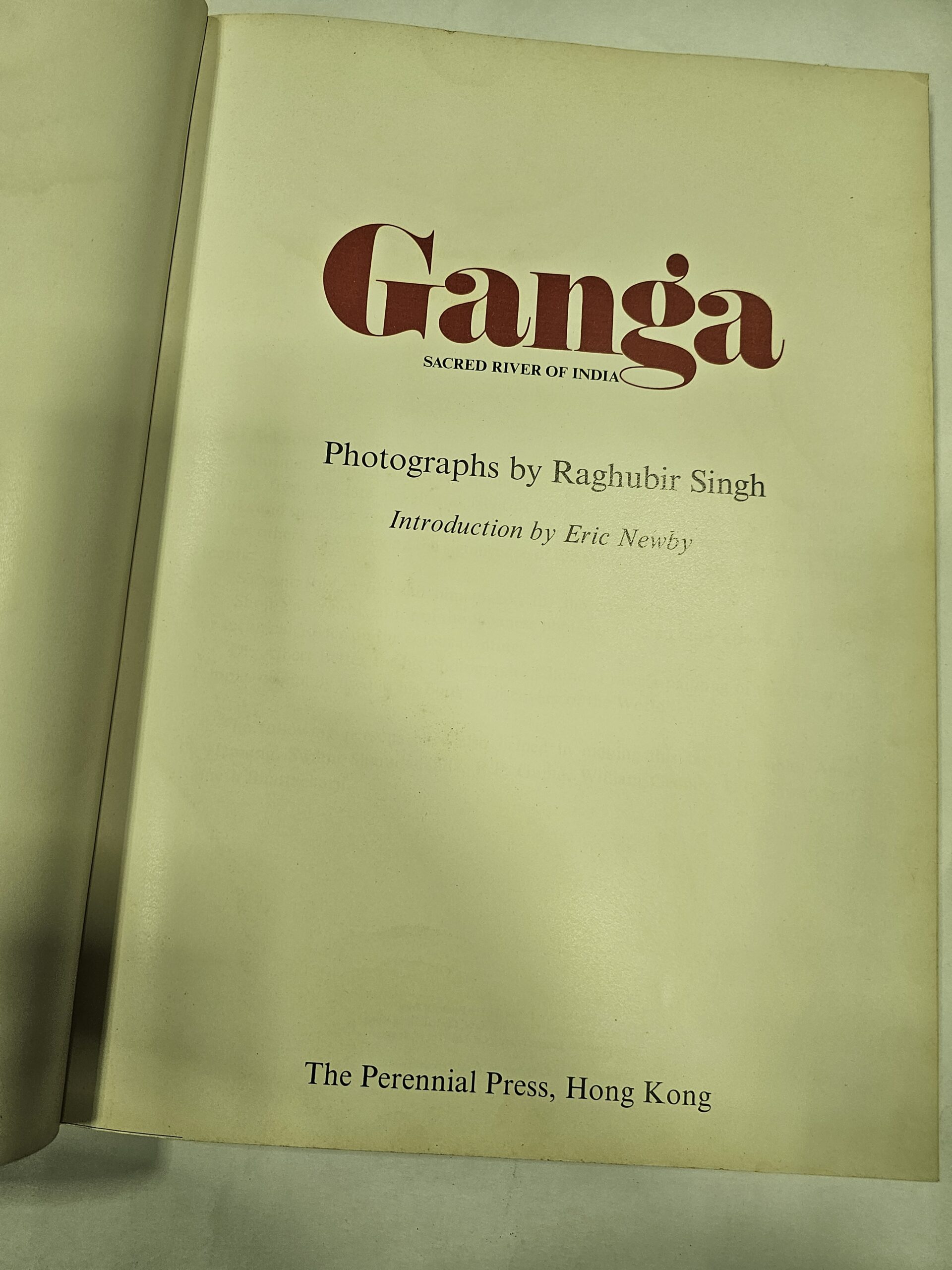 USED GOOD CONDITION GANGA SACRED RIVER OF INDIA , RAGHUBIR SINGH , ERIC ...